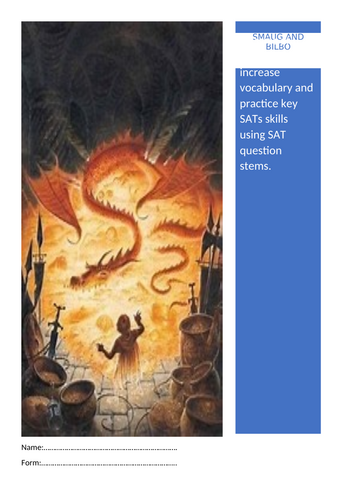 English - The Hobbit - Smaug extract - key reading skills | Teaching ...