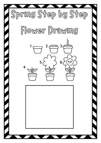 Spring Step by Step Drawing | Teaching Resources