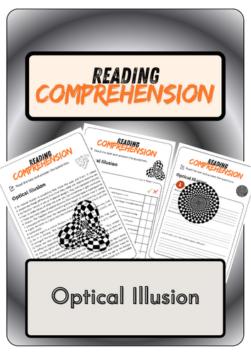 Reading Comprehension - Optical Illusion + Solutions | Teaching Resources