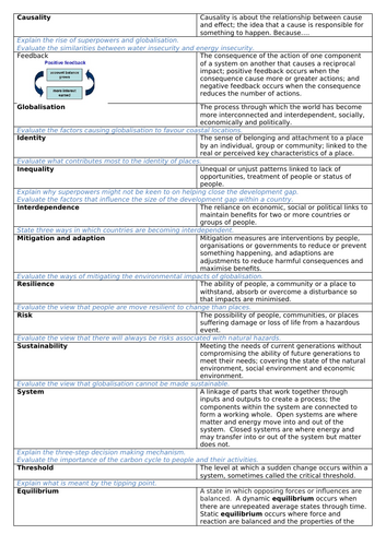 Edexcel A-Level Geography Paper 3 lessons | Teaching Resources