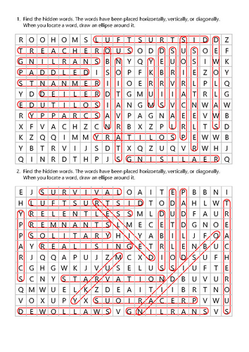 Wordsearch with a difference | Teaching Resources