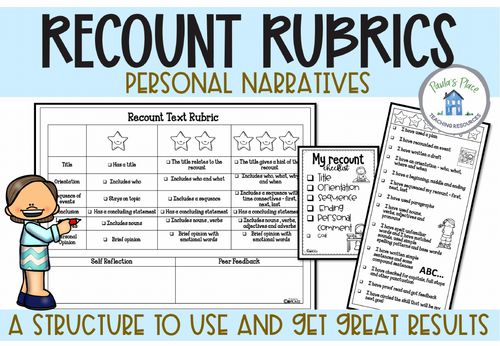 Recount Rubrics | Teaching Resources