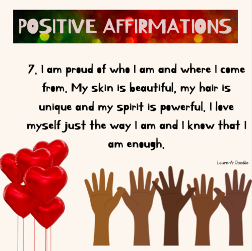 Kick Off Black History Month on February 1st! 10 Positive Affirmations ...