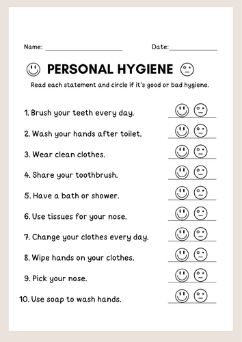 Personal hygiene - Lesson 1 - Washing hands and brushing teeth ...
