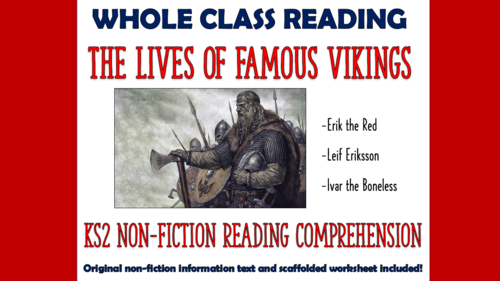 The Lives of Famous Vikings - KS2 Reading Comprehension (with ...