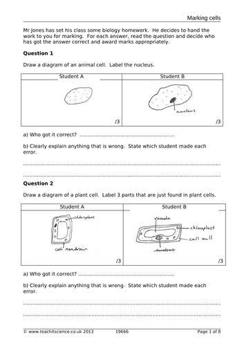 AQA GCSE Cell Biology Series of Full Lessons | Teaching Resources
