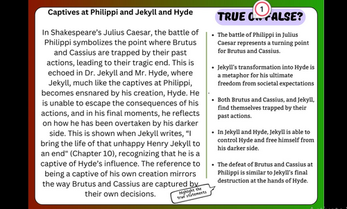 Jekyll & Hyde, Do It Now, Paper 2, Qu1 Practice | Teaching Resources