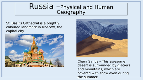 Human and Physical Geography of Russia KS2 | Teaching Resources