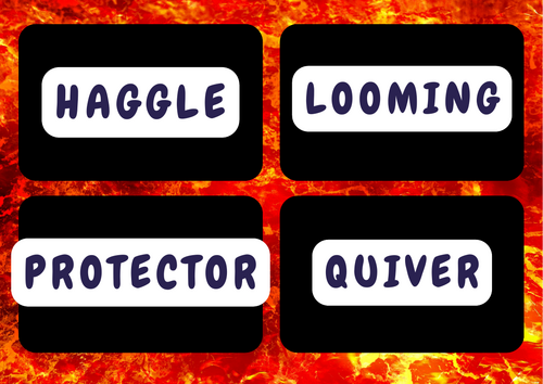 Escape from Pompeii Keyword cards. | Teaching Resources