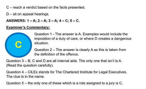 AQA A Level Law Model Answers - Full Papers - Paper 1 (Criminal law ...