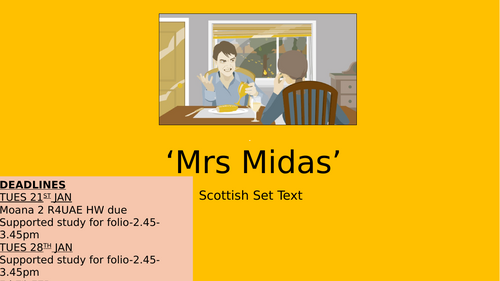 Carol Ann Duffy Mrs Midas textual analysis N5/Higher Resources ...