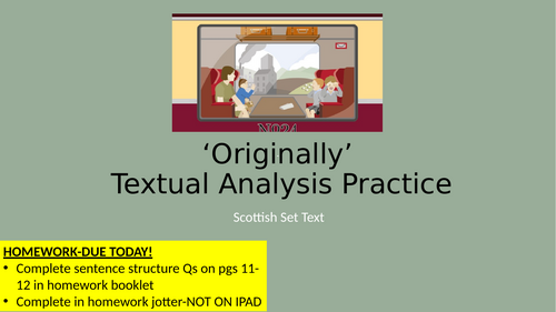 Carol Ann Duffy 'Originally' Resources N5/Higher | Teaching Resources