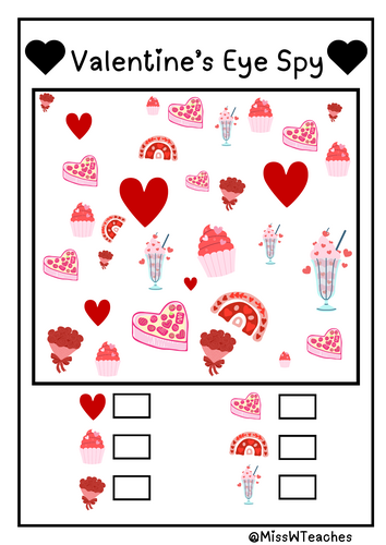 Valentine’s Eye Spy | Teaching Resources