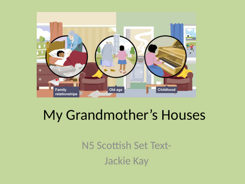 N5 English Jackie Kay My Grandmother's Houses Resources | Teaching ...