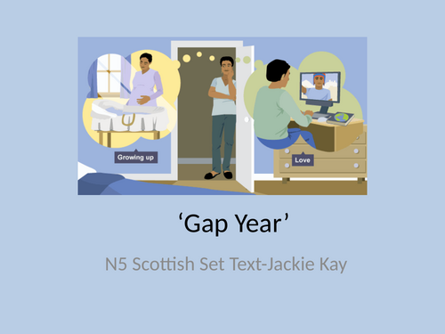 N5 English Jackie Kay Gap Year Resources | Teaching Resources