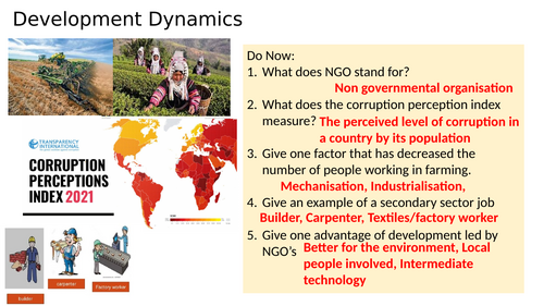 Edexcel B GCSE Geography - Paper 1 - Development Revision | Teaching ...