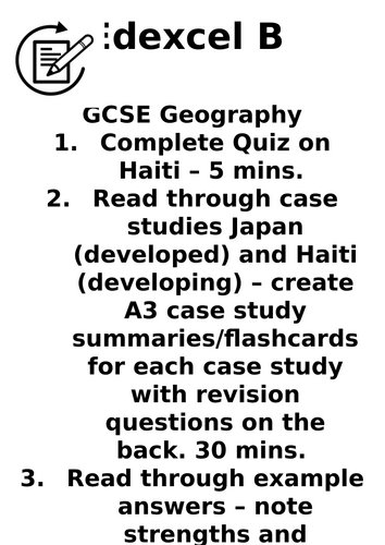 Edexcel B GCSE Geography Paper 1 Ultimate Revision Pack | Teaching ...