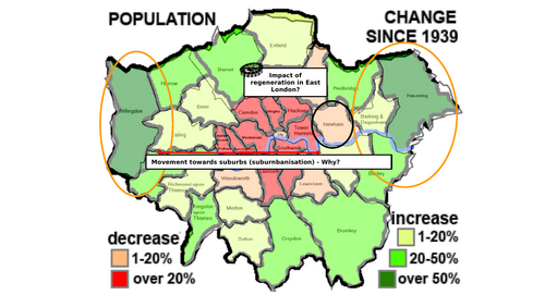 Edexcel B GCSE Geography Paper 2 UK Human London Lessons | Teaching ...