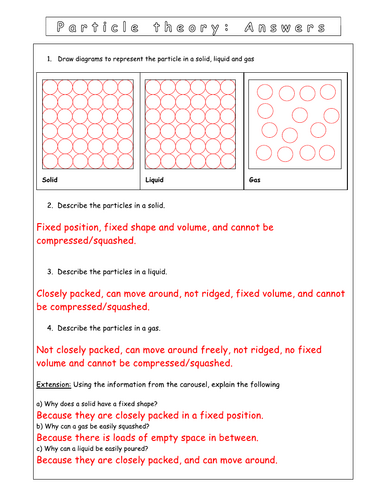 Year 7 - Particulate of nature L1 | Teaching Resources