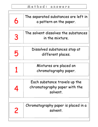 Year 7 - Particulate of nature L8 Chromatography with practical ...