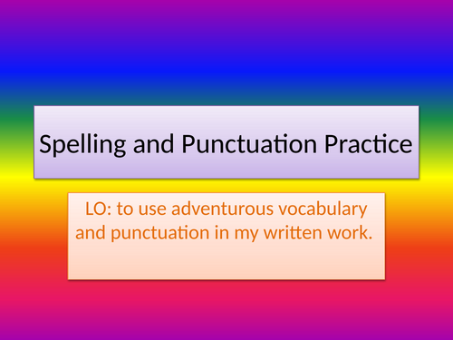 Spelling Punctuation Grammar Scheme of Work | Teaching Resources