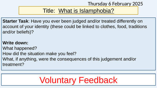 Islamic Beliefs - What is Islamophobia? - Lesson 5 | Teaching Resources