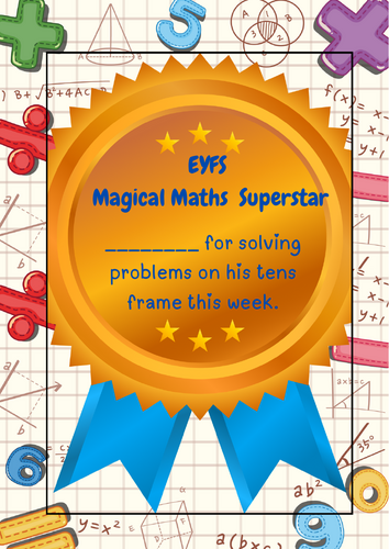 Maths Superstar Award | Teaching Resources