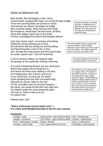 WWI Poetry SOW 12 lesson + Assessment | Teaching Resources