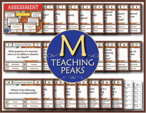Natural & Processed Materials: Fun and Engaging Science Task Cards ...
