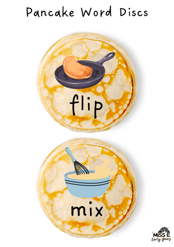 Pancake Vocabulary Discs | Teaching Resources