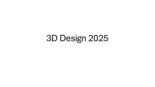 AQA 3D Art & Design GCSE Exam 2025 | Teaching Resources