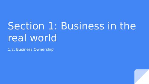 AQA GCSE Business: Business in the real world bundle | Teaching Resources