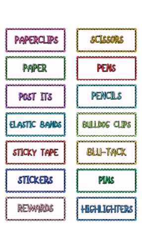 Teacher resource labels | Teaching Resources