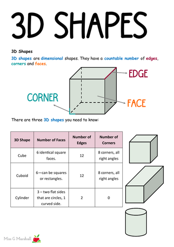Functional Skills EL3.18 3D Shapes | Teaching Resources