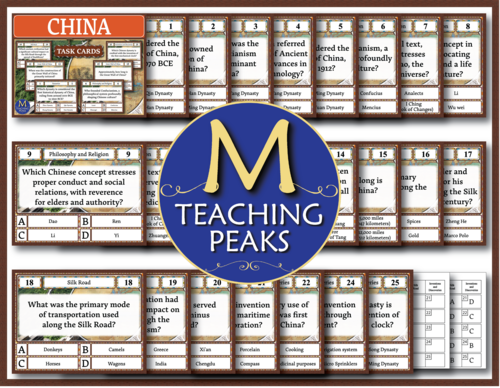 Ancient China: Fun Engaging History & Social Studies Task Cards ...