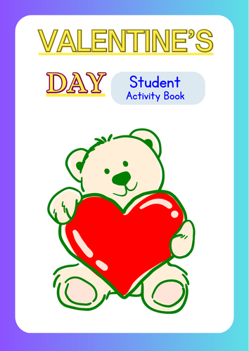 VALENTINE DAY ACTIVITY BOOK FOR KIDS (FUN AND ENGAGING WORKSHEETS ...