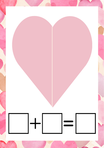 Maths heart addition activity mat | Teaching Resources