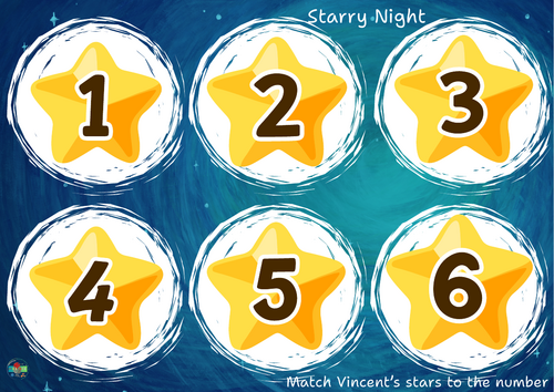 Starry Night subitising | Teaching Resources