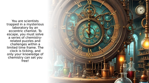 N5 Chemistry Unit 1 Bonding Escape Room | Teaching Resources