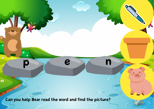 Bear CVC blending | Teaching Resources