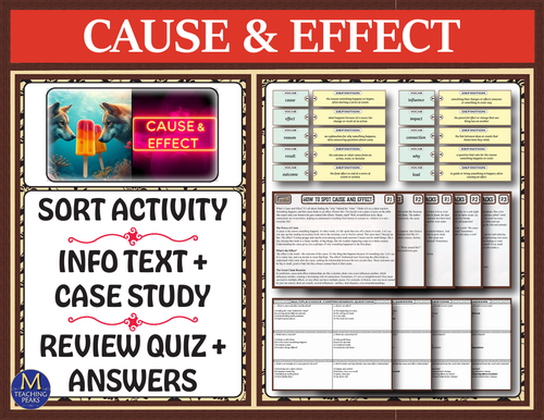 Nonfiction Reading Skills Cause & Effect Reading Passages Comprehension ...