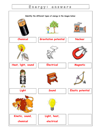 Year 7 Energy- L1 Types of Energy (Lesson) | Teaching Resources