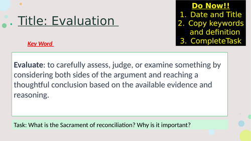 Year 8 - Desert to Garden - New Catholic RED curriculum | Teaching ...