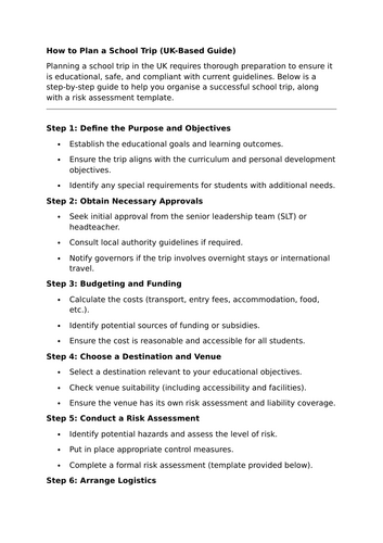 Planning a School Trip in the UK: A Guide for Teachers | Teaching Resources