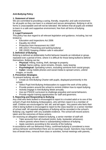 Policy Bundle (5 Policies) for Primary School | Teaching Resources