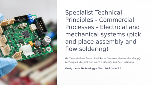 AQA DT Specialist Technical Principles - Commercial Processes ...