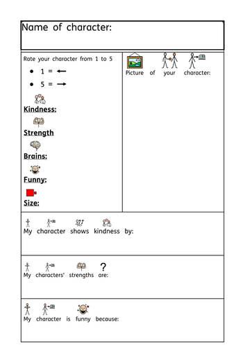 Top tumps character description | Teaching Resources