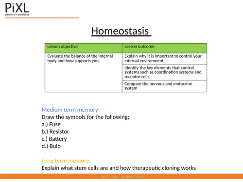 GCSE Biology: Homeostasis, Nervous System and Reproduction Full Lessons ...