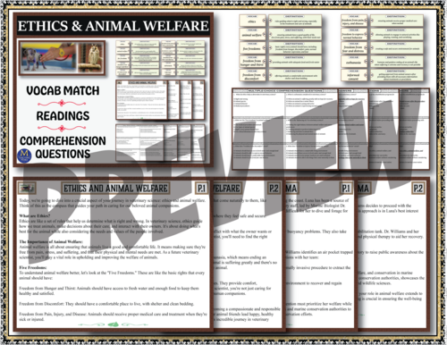 Veterinary Science: Ethics & Animal Welfare Reading Comprehension ...