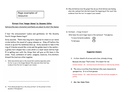 KS2 SATS Reading Comprehension Retrieval/Word Meaning/Inference 2a/2b ...